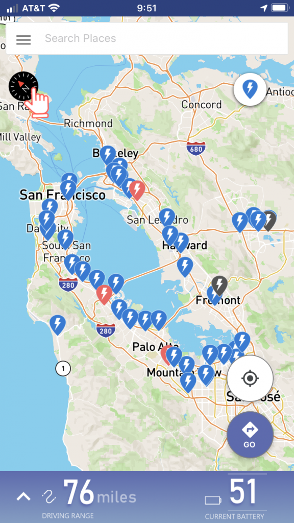 EV Turn-by-turn Navigation App - EVCoDriver